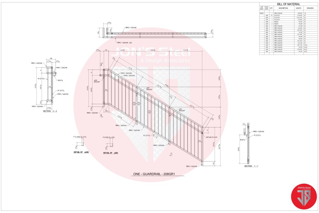 Shop Drawings - JONS STEEL AND DESIGN ASSOCIATES